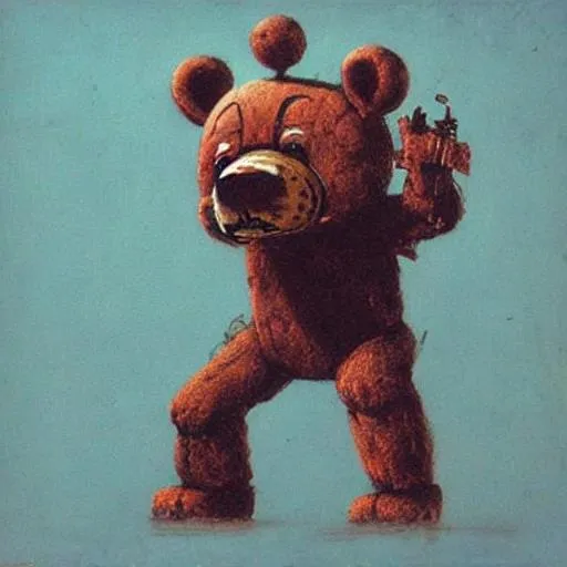 Mickey mouse spider fighting godzilla | OpenArt