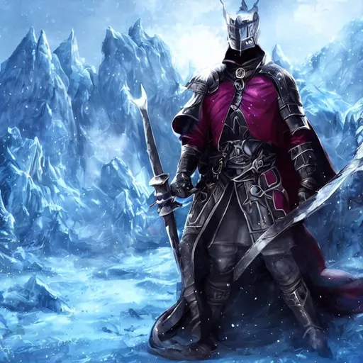 fantasy, ice, winter, adventure, knight, wizard, co... | OpenArt