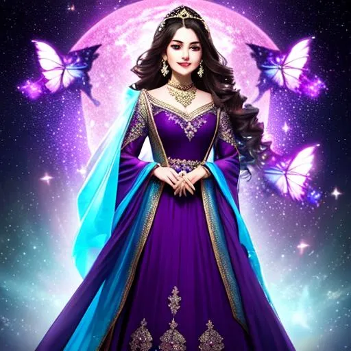 full body portrait of {{ hania amir }} wearing a neb... | OpenArt
