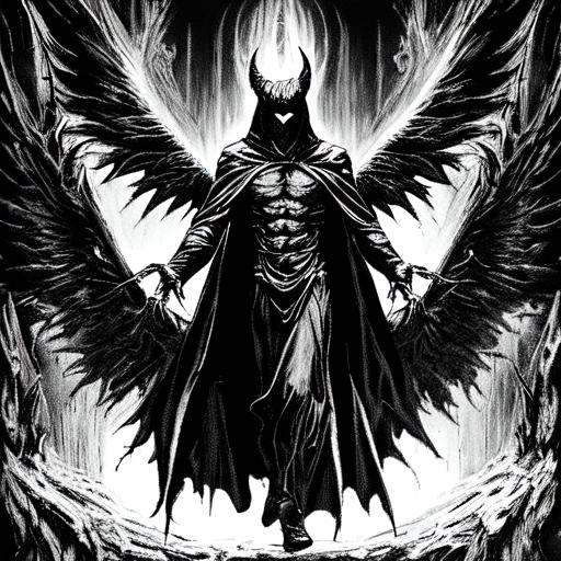 Lucifer, evil, dark, powerful, fighting demons, demo...