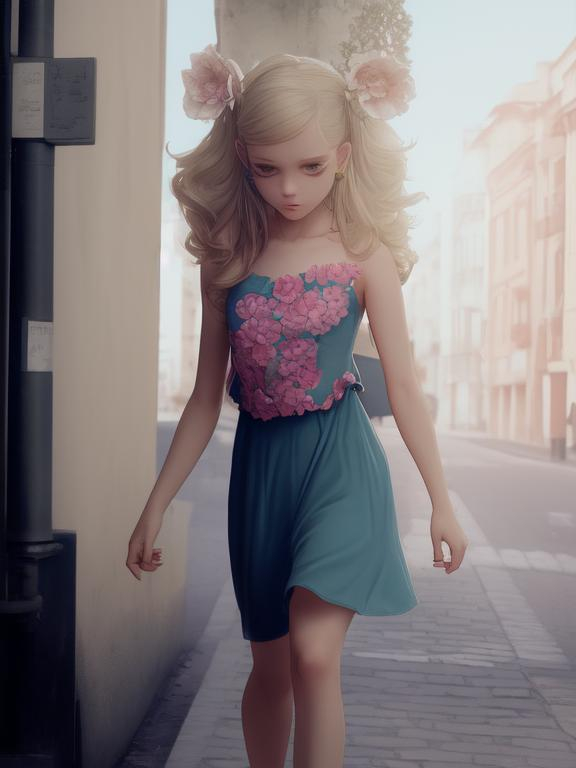 this boy was magically transformed to a girly girl.... | OpenArt