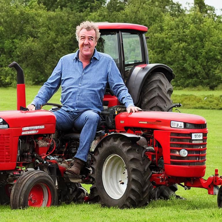 jeremy clarkson on tractor