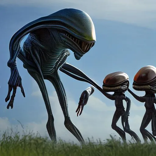 alien realm, painting, creepy, nightmare, | OpenArt