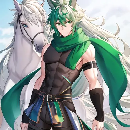 Male. masculine build. human animatronic hybrid, wit...