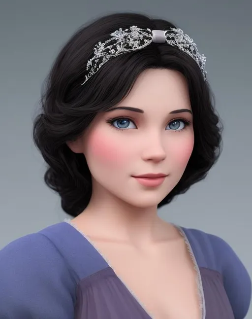 super detailed lifelike 4d illustration of snow white | OpenArt