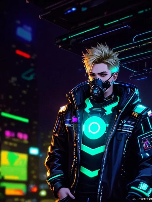 oil painting, Post Modern Cyberpunk Background with... | OpenArt