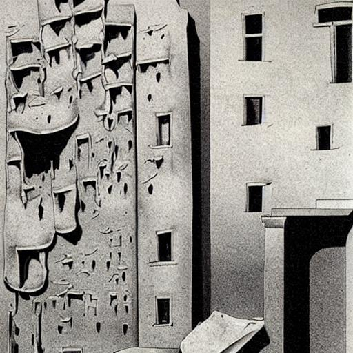 melting buildings dali style | OpenArt