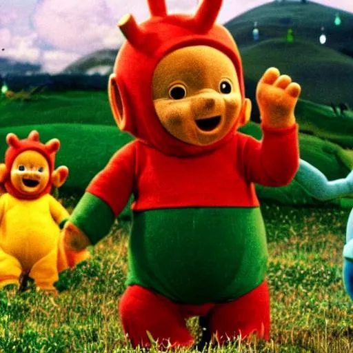 Train Teletubbies