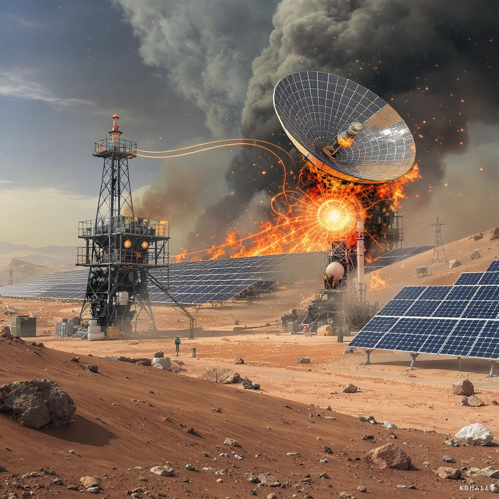 An alien intelligence infiltrates solar power plant...