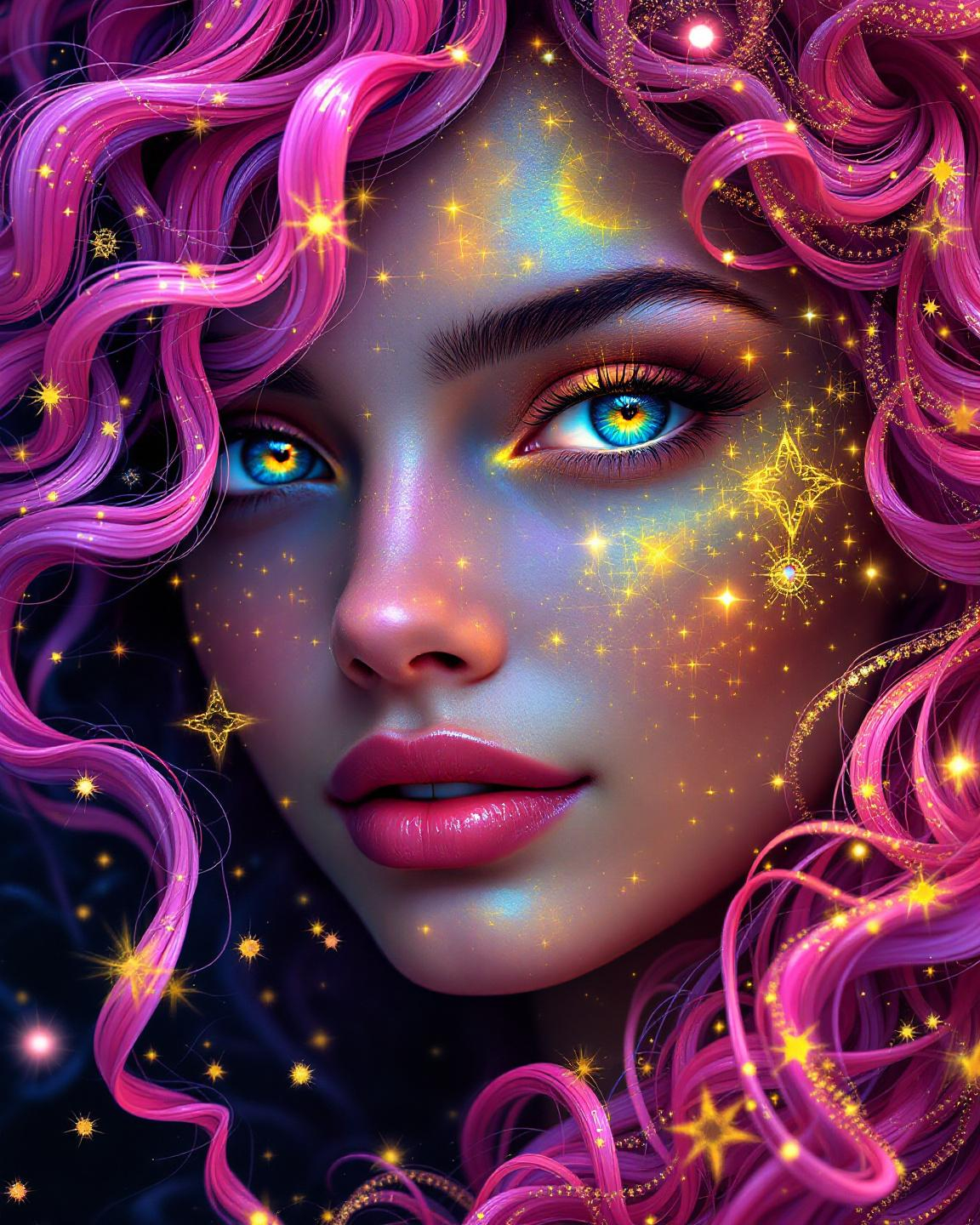 Her face is a modular masterpiece—cheekbones traced...