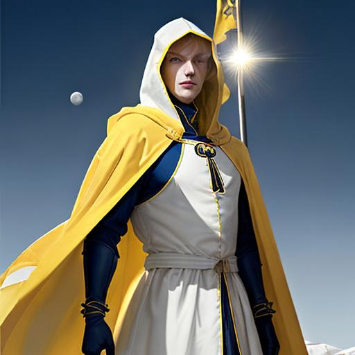 Men with beautiful slim face, white skin, dark blue...