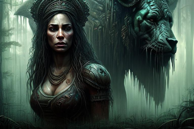 bayou goddess hyper realistic extremely detailed dar...