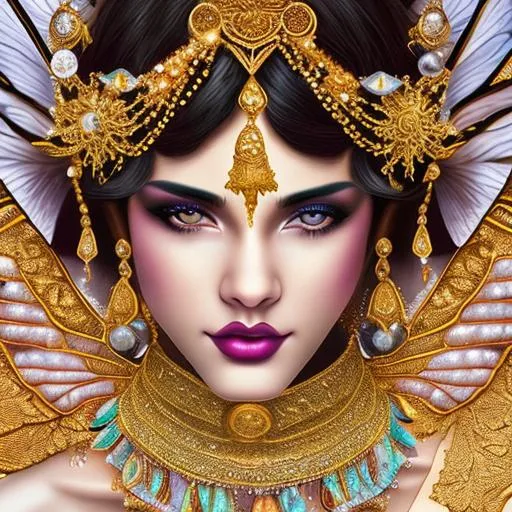 White prism, cosmic, ethereal, fairy, brown skin god... | OpenArt