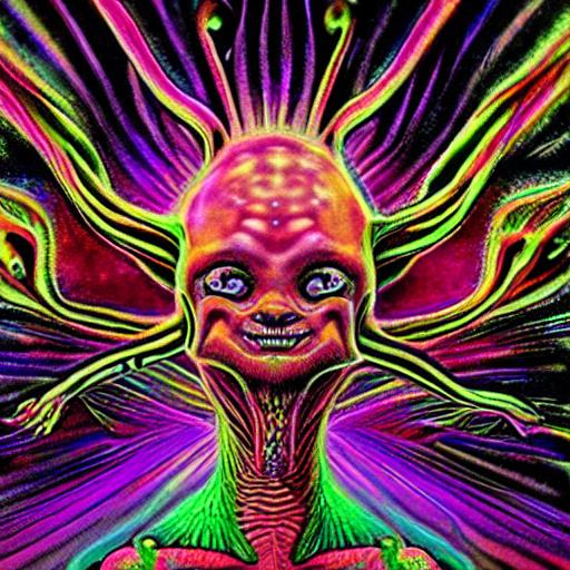 Psychedelic alien hyper realistic | OpenArt