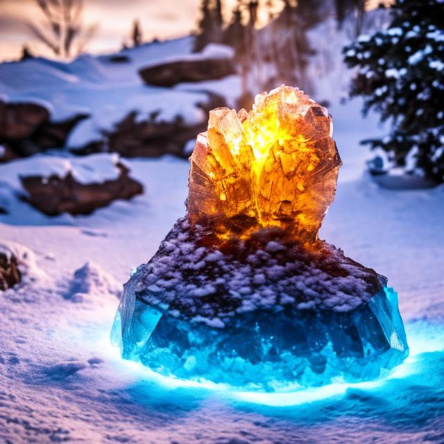 giant flaming snow crystal highly detailed, photorea... | OpenArt