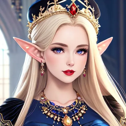 Full-body detailed masterpiece, rosy cheeks, queen,... | OpenArt