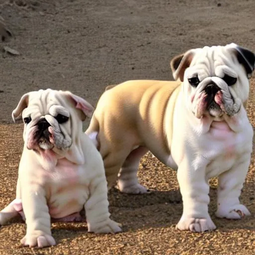 pretty bulldog puppies | OpenArt