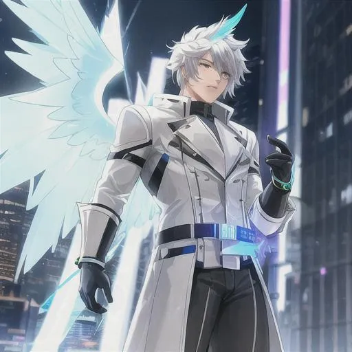 a male protogen fursona, well drawn, masterfully dra... | OpenArt