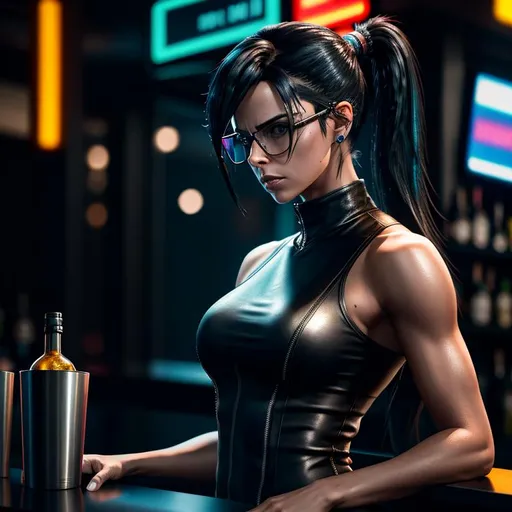 A hyper-realistic 3D-Digital-Art image of Alita from...