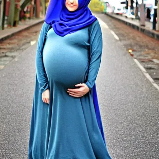 Pregnant Hijab Openart