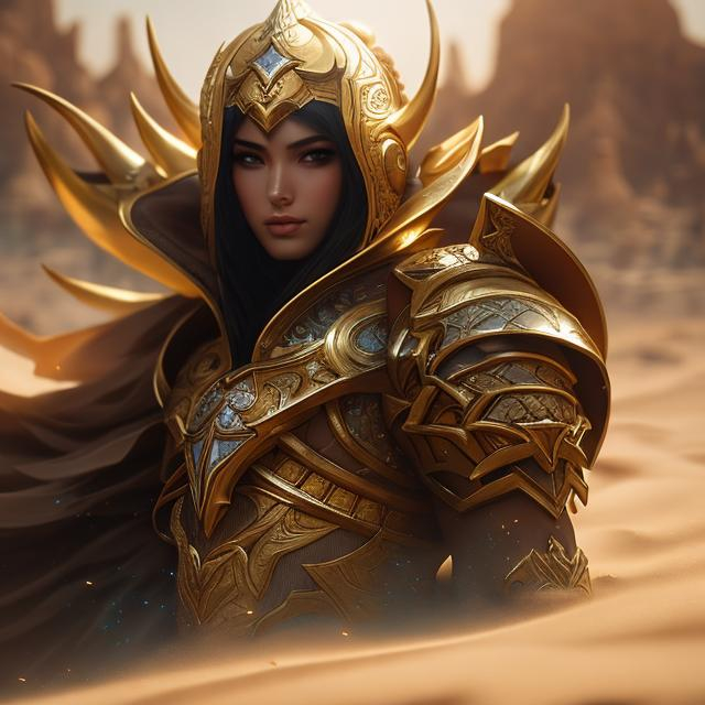 upper torso portrait of league of legend's Azir as s...