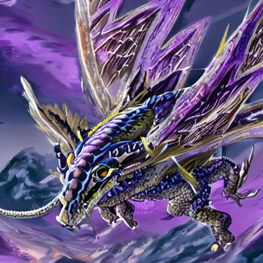 a dragonet flying into battle against a lot of black... | OpenArt