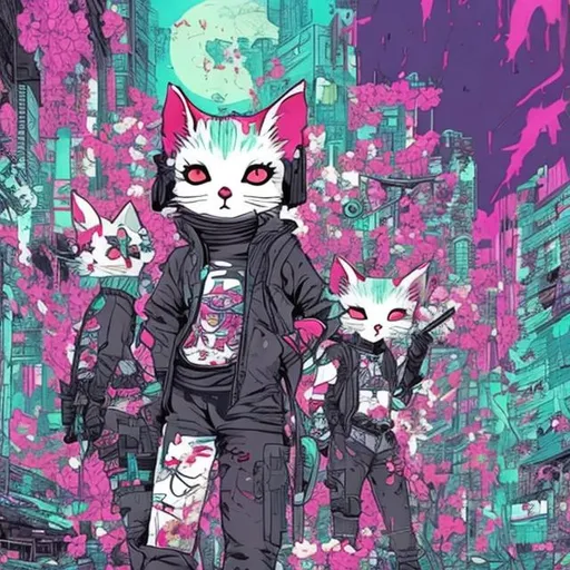 Cyberpunk hello kitty | OpenArt