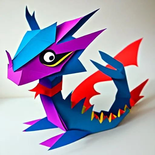 paper dragon hand puppet from tiktok, creative paper... | OpenArt