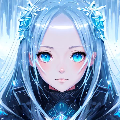 anime portrait of a cute girl, cold anime eyes, beau... | OpenArt