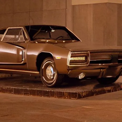 A 1999 dodge charger concept hellcat driving down a... | OpenArt