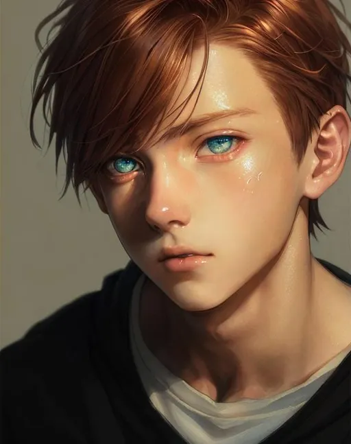 1 boy, hyper realistic watercolor masterpiece, full... | OpenArt