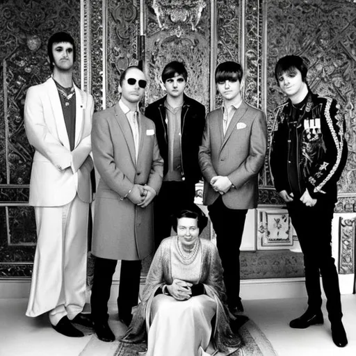 the queen when she was in oasis