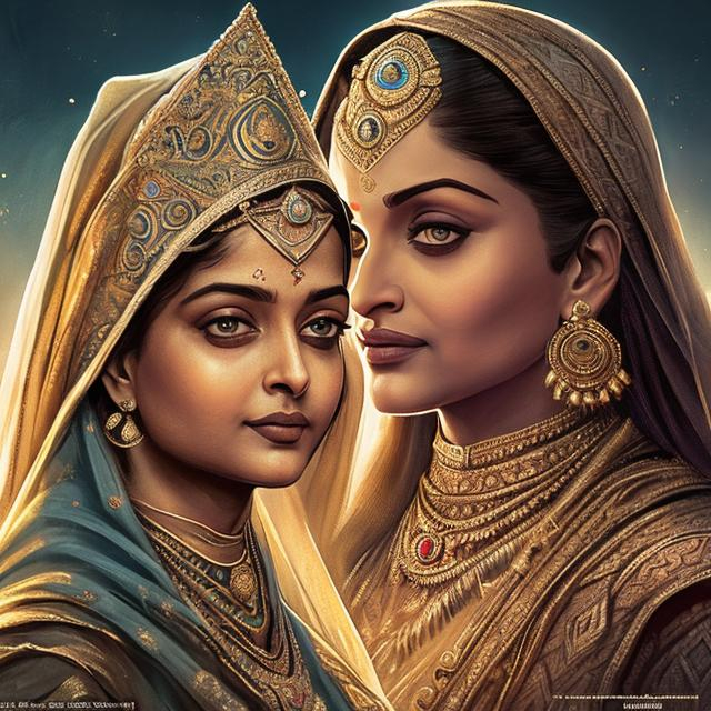 Portrait of Aishwarya Rai Bachchan as Sultana Chand...