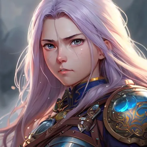 Closeup face portrait of a Warrior captain, smooth s... | OpenArt