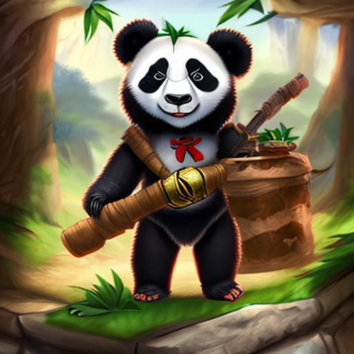 Treasure Hunter Panda Humanoid | OpenArt
