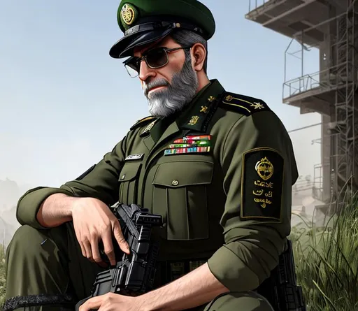 Ali Khamenei as IRGC Soldier in Call of Duty, extrem... | OpenArt