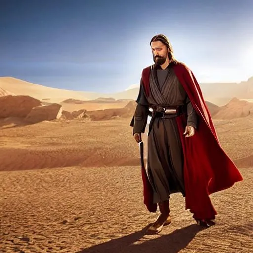 Obiwan Kenobi as Jesus Christ | OpenArt