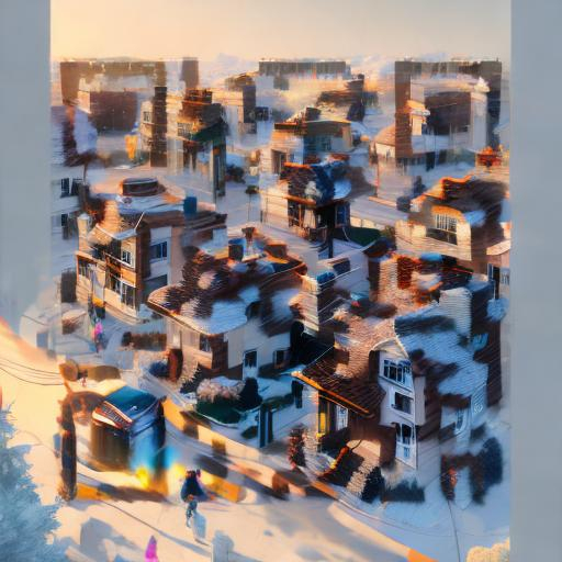 a beautiful digital painting of an isometric view o... | OpenArt