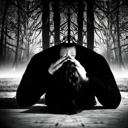 A nightmare a dream a horror scene abstract dark rea...
