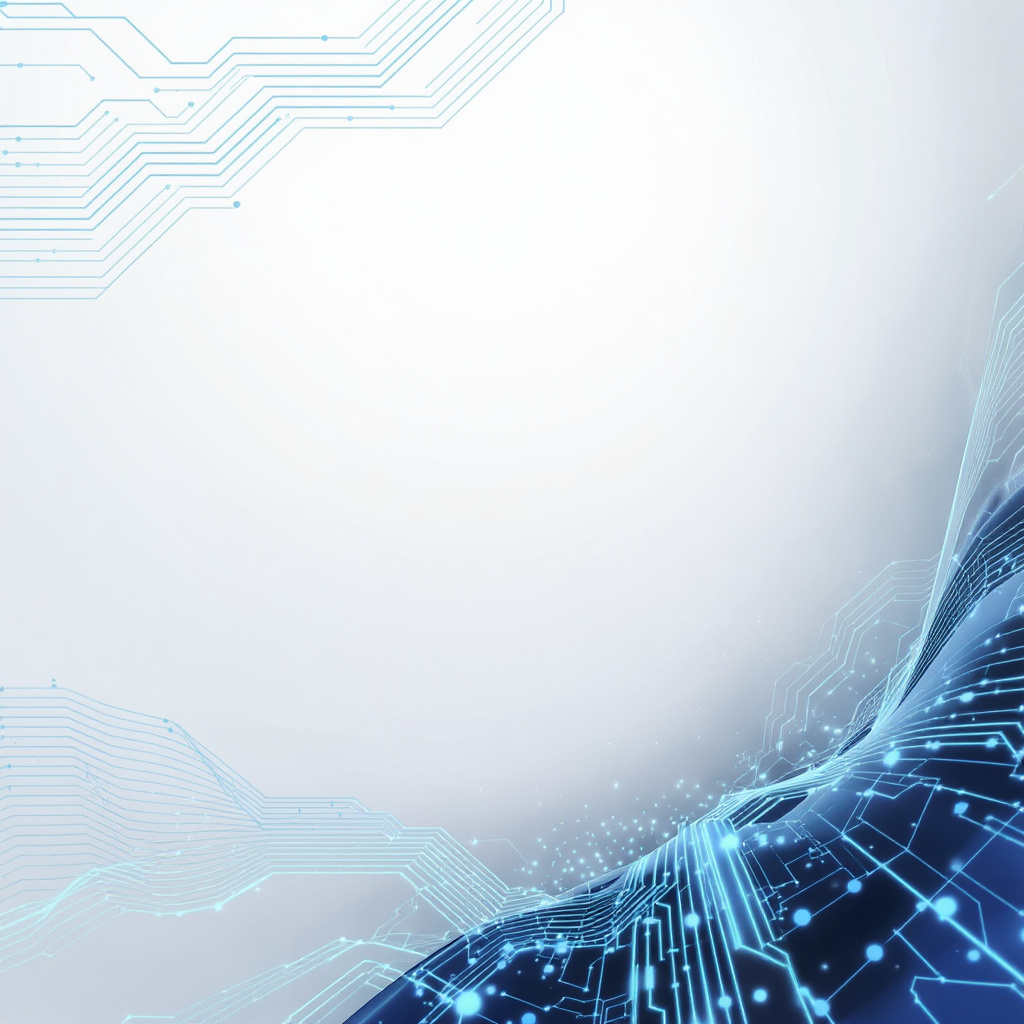 white background with blue tech design HD