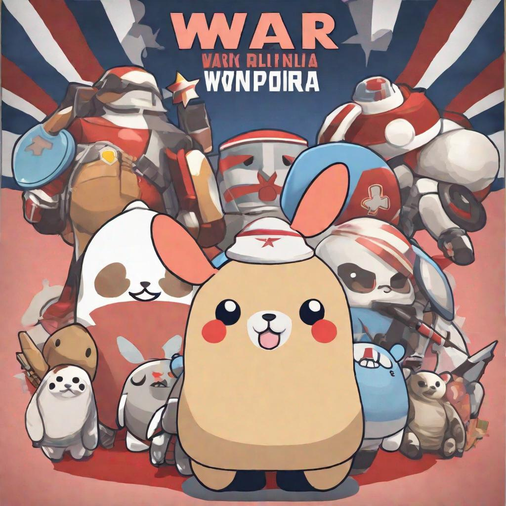 Squishmallow war propaganda poster