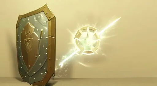 give this hero a very detailed shield.