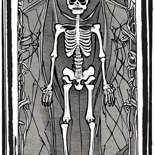 skeleton with magic | OpenArt