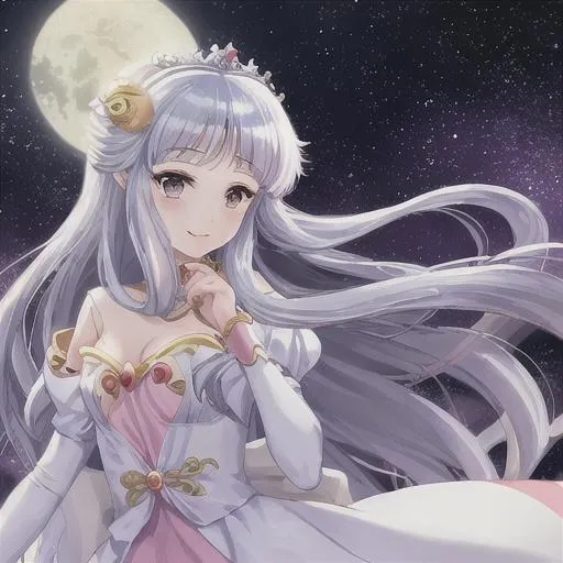 princess of the moon is happy