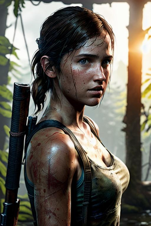 Ellie Williams from the Last of Us part 1 meet Lara...