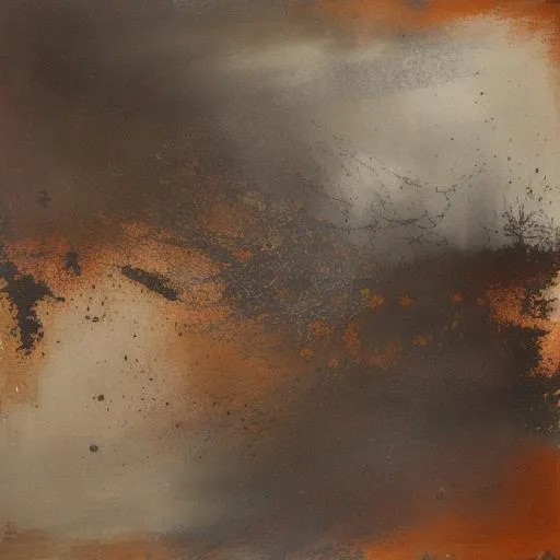 oil daubs, umber and rust in the center, turning to... | OpenArt