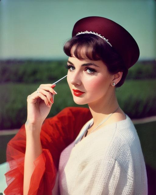 A 1963 Woman Looking At The Camera, Vintage Colored... | OpenArt