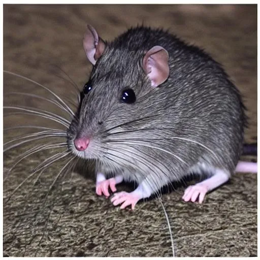 cute fluffy fat fancy rat eating a mealworm photo :) | OpenArt