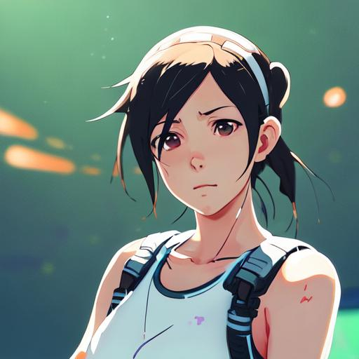 High quality portrait of Chell from Portal 2. Art by...