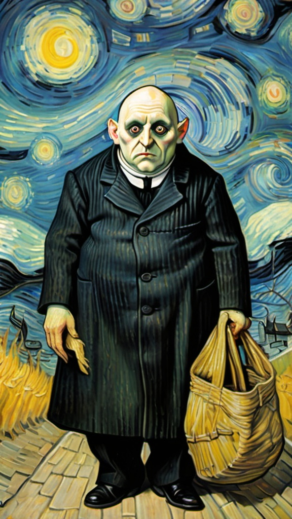 Van Gogh’s Portrait of Uncle Fester Addams